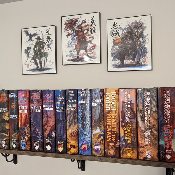 3-piece Set Fine Art PRINT 8x10" Wot Rand Mat Perrin With Calligraphy ...