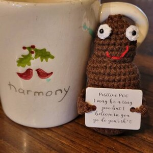 Unique Funny Gift Crochet Poo Plushy Desk Decor-tiny Crochet Decoration ...
