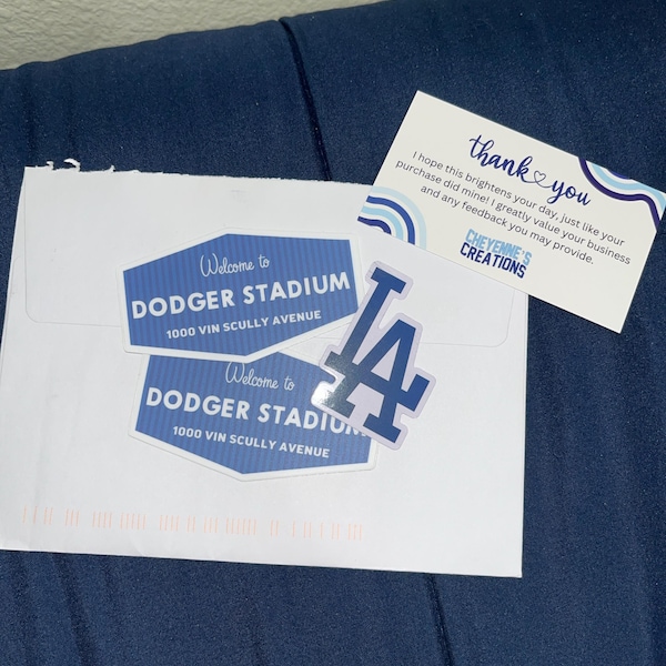 Dodger Stadium Welcome Sign Sticker || Dodgers Gift || Dodgers Sticker ...