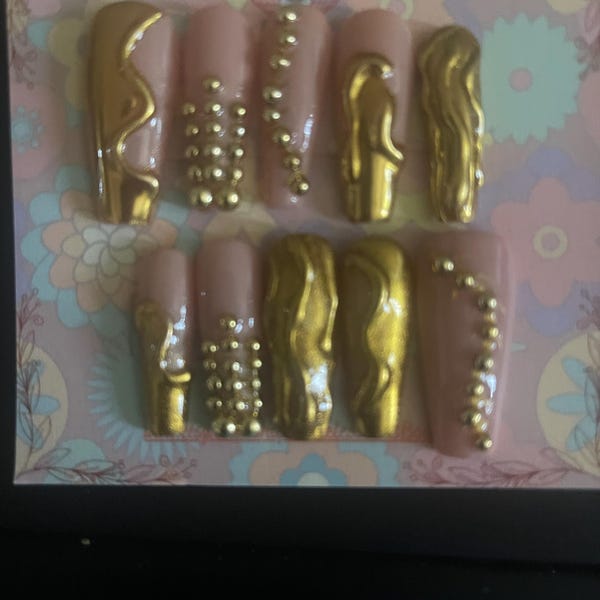 Luxury Custom Nails/ Free Style/ Long Nails/ Party Nails/ Bling Nails ...