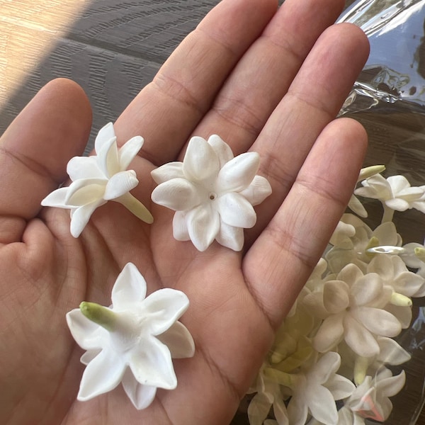 Blooming Pikake Flowers, White Flowers, Handcrafted Flowers for Lei ...