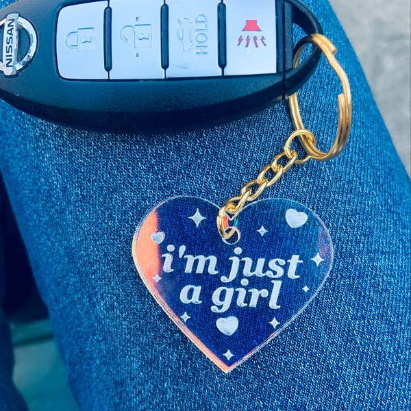 Dream Big, Fart Loud Iridescent Acrylic Keychain - Etsy