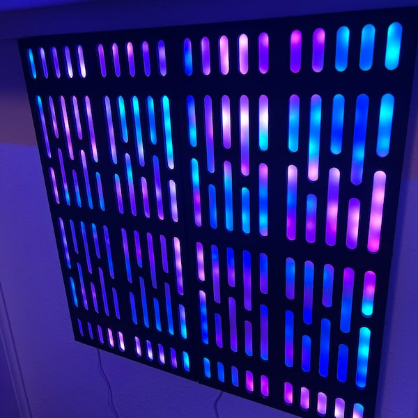 Star Wars Galaxy Panel LED Bluetooth Wall Panel Death Star Starfighter ...