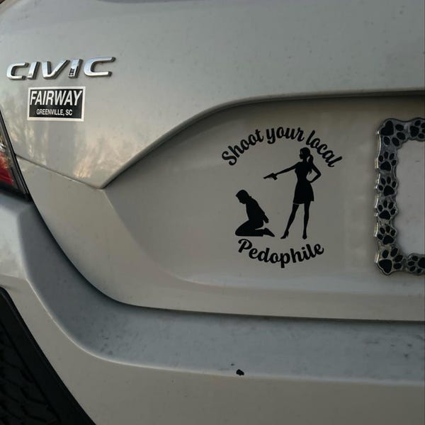 Shoot Your Local Pedophile 2 Vinyl Decal (save the Kids),unalive,truck ...