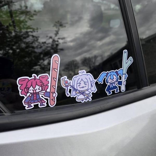 Big Leek Miku and Big Baguette Teto Vinyl Sticker | Original Creator ...