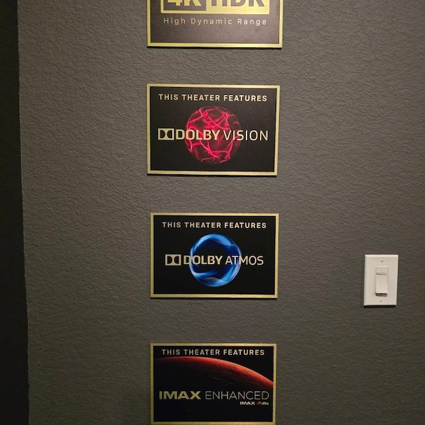 Home Cinema Theater Sign Cinema Sign Theater Decor - Etsy
