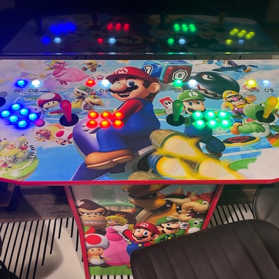 24 Screen Two Player Wall Mount Arcade Machine With LED Buttons and ...