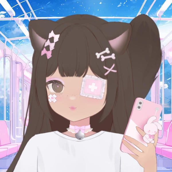 Vtuber Asset | Rigged Pretty in Plaid Outfit - Etsy