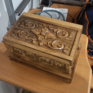 Puzzle Box With Secret Key, Vintage Jewelry Box, Hidden Lock Magic ...