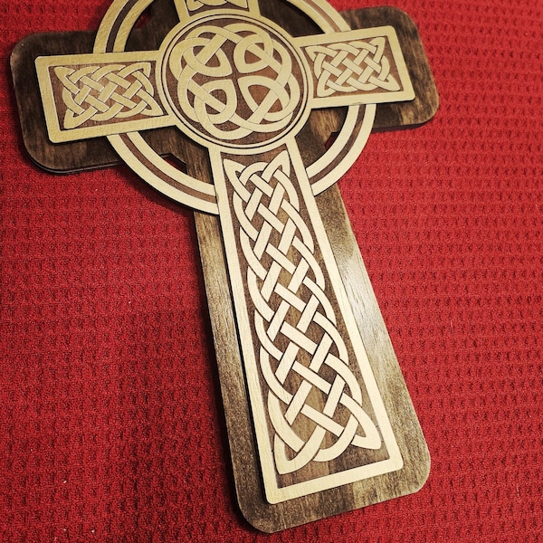 Lightburn Ready Celtic Cross for Laser Engravers (lightburn, SVG, DXF ...