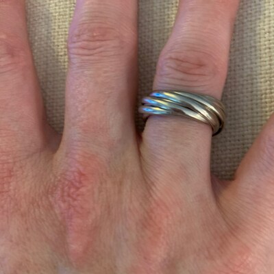 Seven Band Rolling Ring // Seven Day Ring // 925 Sterling Silver ...