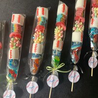 Baseball Candy Kabobs Party Favors Treat Boxes Sweet Sour Candy Candy ...
