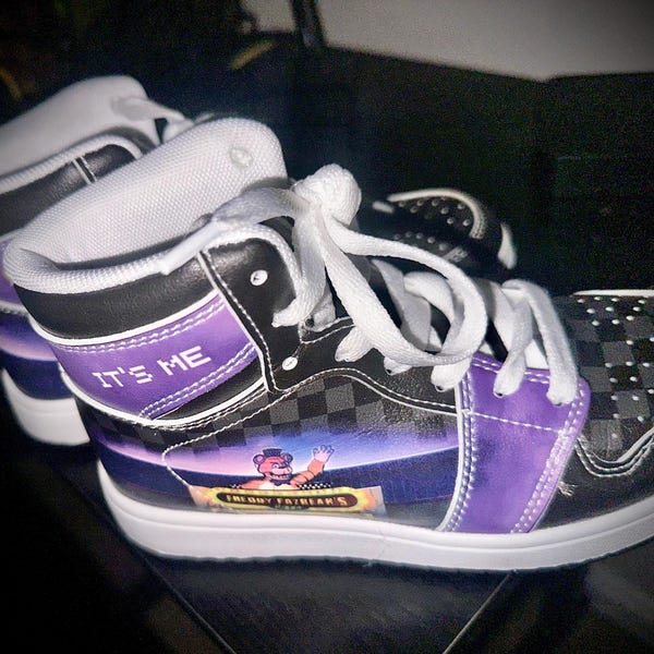 ROBLOX Character High-top Leather Blue and Green Shoes, Casual Sneakers ...