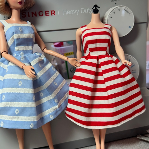 Sewing Pattern 12 Inch Fashion Doll - Rockabilly Dress Sunday Outing ...