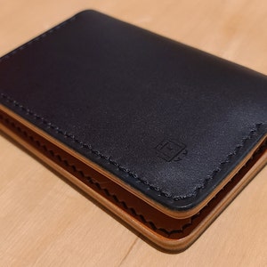 Leather Vertical Slim Wallet Topographic Design - Etsy