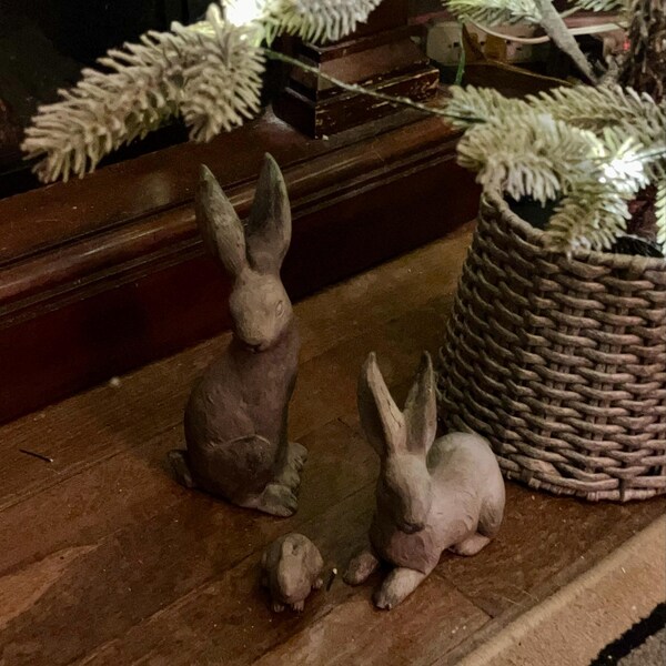 French Country Rabbit Statue | Regal Bunny Garden Statues | English ...