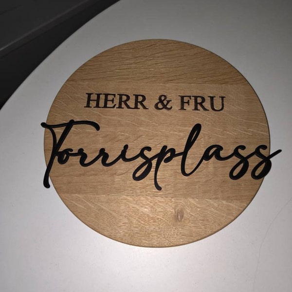 Square House Sign family Name Square House Sign Made of Oak ...