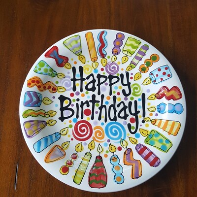 Family Birthday Plate 10 Inch Ceramic Plate - Etsy
