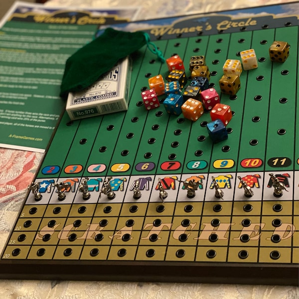 Magnetic Horse Race Board Game - 'winner's Circle' | Tabletop Game - Etsy