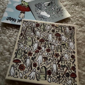 SNAIL SLIME Original Drawing 5x5 Inches Spooky Doodle - Etsy