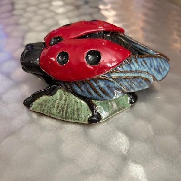 Ladybug Pottery Sculpture Template for Hand Building With Clay Slabs ...