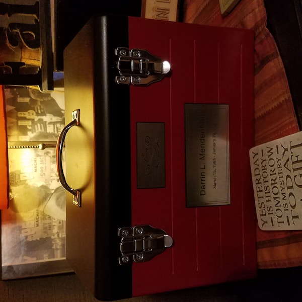 Red Toolbox Cremation Urn for Adults: Crossed Tools, Free Name Plate - Etsy