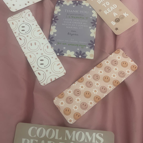 Retro Happy Collection - Handmade Bookmarks, Available as Set or ...