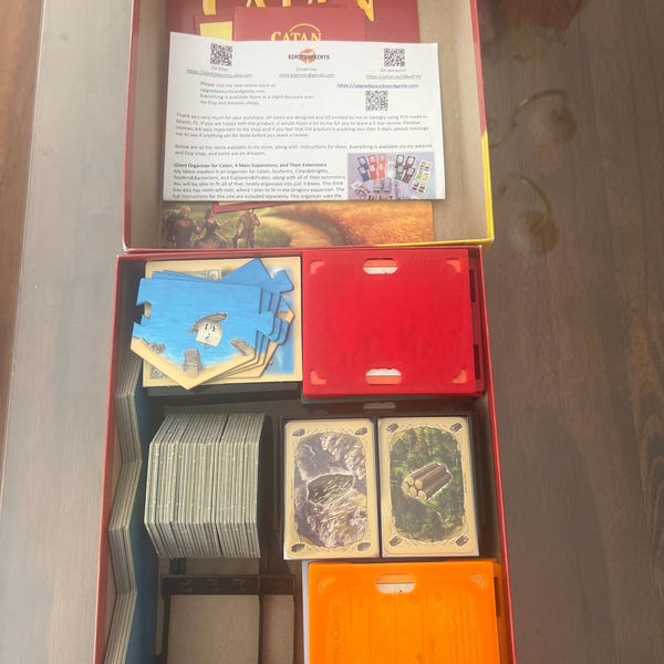 Organizer for Catan + Seafarers + 5-6 Player Extensions With Player ...
