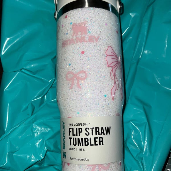 Customized Stanley Tumbler | Ombré NEON Tumbler 40oz | Personalized ...