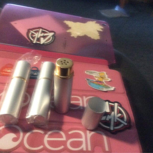 Empty Aluminum Metallic Inhaler Gold Round Bottom - Etsy