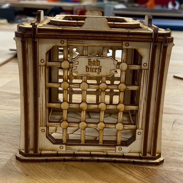 Dice Jail Laser Cut File: SVG, PDF, CDR (3mm-5mm Plywood) - Etsy
