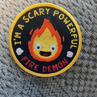 Calcifer Embroidered Patch Howl's Moving Castle Patch I'm a Scary ...