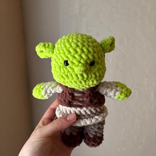 Low-sew PDF CROCHET PATTERN Green Ogre | Ogre Crochet Pattern | Easy ...