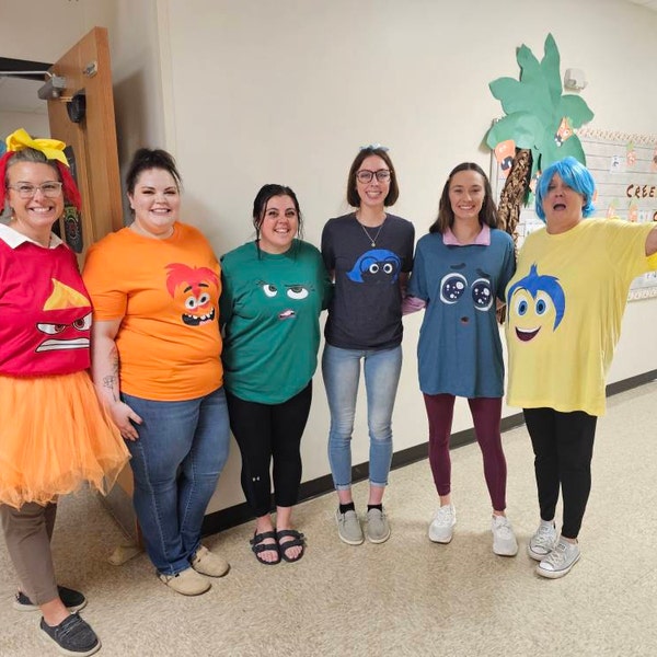 Inside Out 2 Matching Character T-shirt: Halloween Costume - Etsy