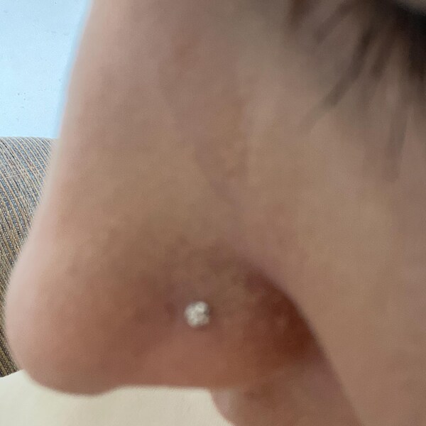 Gold/silver Diamond Rook Piercing Curved Barbell, Cubic Zirconia Rook ...