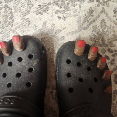 Realistic Toes Charm Set of 10 or 5 for Crocs Hilarious Toe Charms for ...