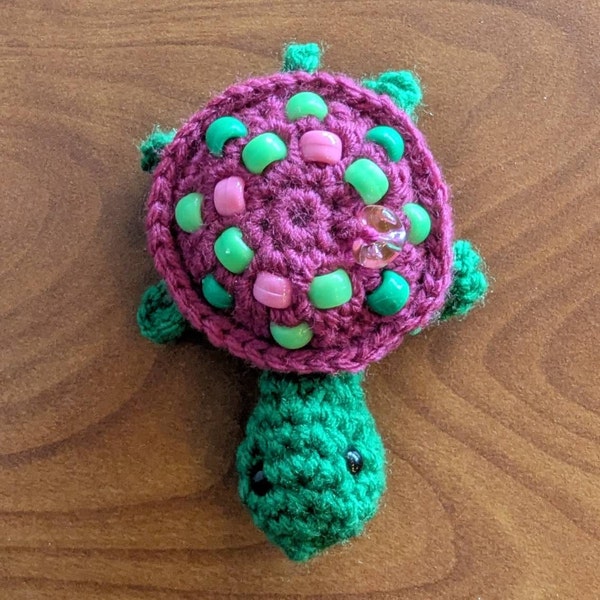Beaded Fidget Turtle Crochet Pattern: Beginner Friendly, No Sew ...