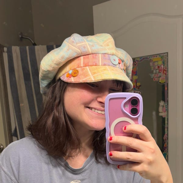 Baker Boy Cap Sewing Pattern: Unisex Newsboy Hat (PDF Pattern, 3 Sizes ...