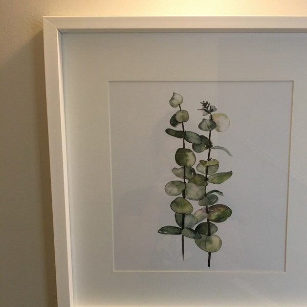 Eucalyptus Poster, Gum Leaf Watercolor, Australian Nature, Eucalyptus ...