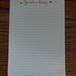 Pretty Notepad With Simple Spring Wildflowers Pick From Large Notepad ...