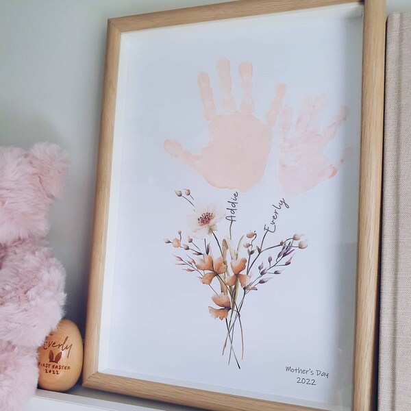 Personalized Handprint Art Printable DIY Kids Craft, Instant Download ...