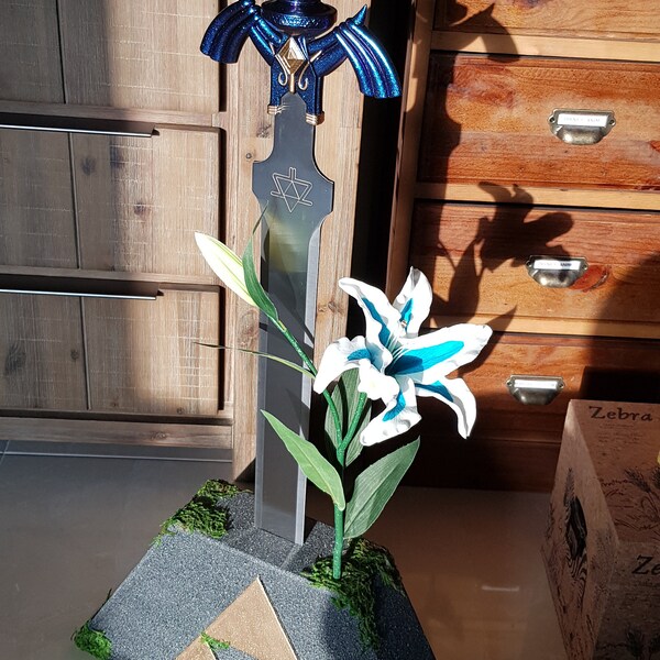 Legend of Zelda Triforce Display Pedestal of Time for Master Sword ...