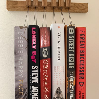 Custom Made Wooden Book Rack / Bookshelf in Walnut. Pins Also - Etsy