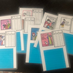 Printable 2 Table Dragonfly Bridge Tallies, Digital Bridge Tallies ...