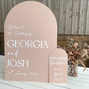 Large Arch Wood Sign Event Signs Custom Backdrops - Etsy