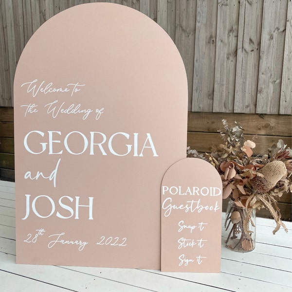 Large Arch Sign Arch Wedding Sign Arch Welcome Sign Wood Wedding Sign ...