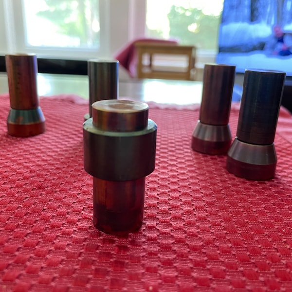 BIG Self Centering Coin Ring Punch Set, No Spacers Sizes 1/4", 3/8", 1/ ...