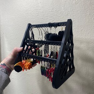 Spiderweb Earring Display Rack Jewelry Standing Spooky - Etsy