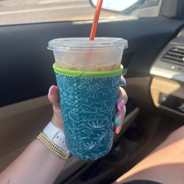 Shell Yeah Coffee Sleeve | Insulated Iced Beverage Holder - Etsy