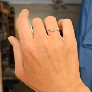 To My Bestie True Friendship Double Band Knot Ring Wear It as A ...